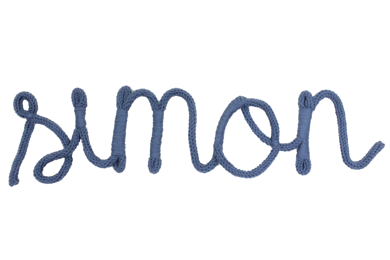 L'atelier Des Petites Bauloises: Prénom de laine SIMON