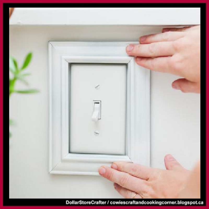 Dollar Store Crafter: Up Grade A Boring Light Switch With A Dollar Tree ...
