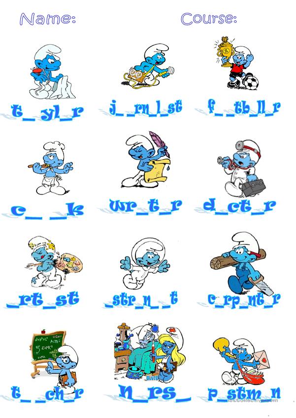 Mel e as crianças: 30 Atividades dos Smurfs