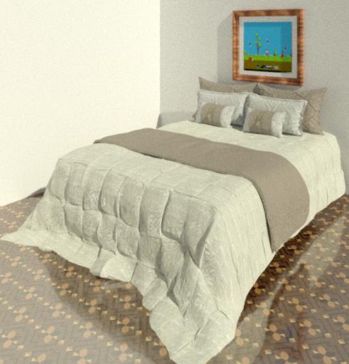 Famílias Revit Bim: Cama de casal 1 1,80 x 2,10