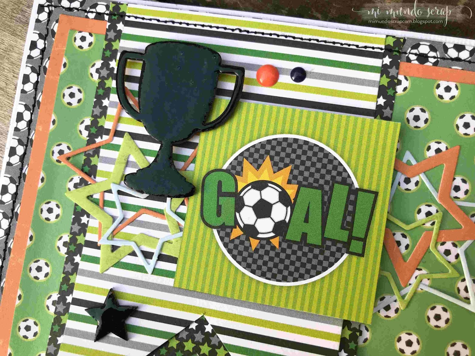 TARJETA FÚTBOL - MI MUNDO SCRAP