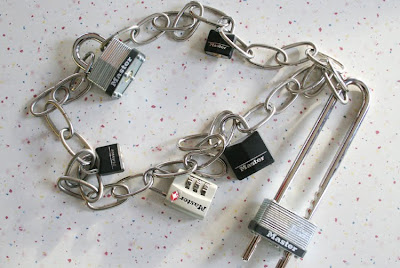 You know how we're an art family...: lock mess monster