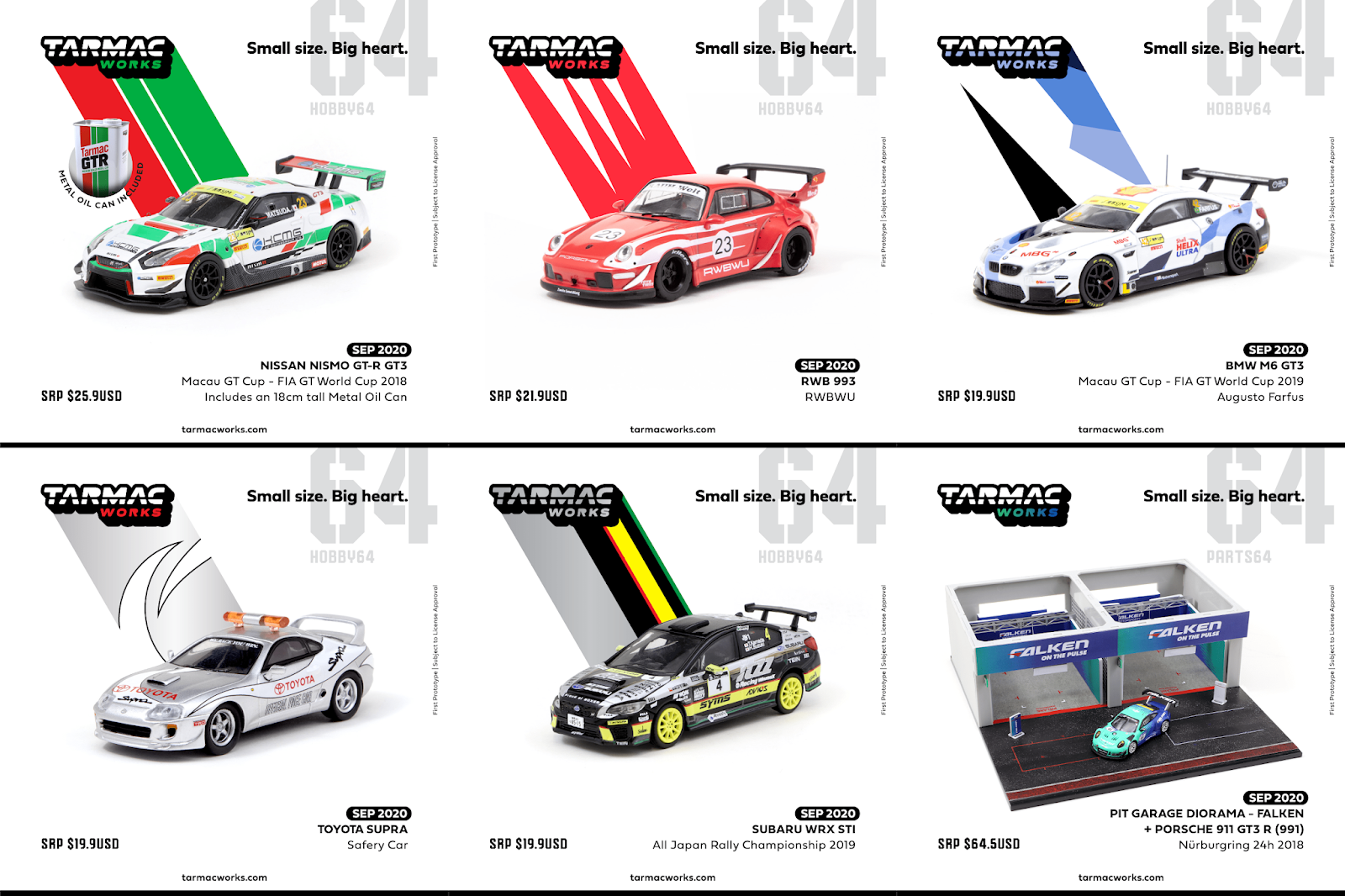 Les nouveautés Tarmac Works 1/64 de Septembre dévoilée - Mininches