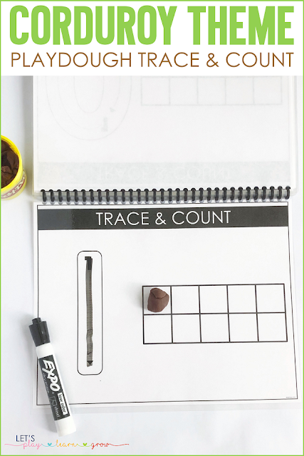 Corduroy Number Sense Activities for Preschool | Lets Play.Learn.Grow