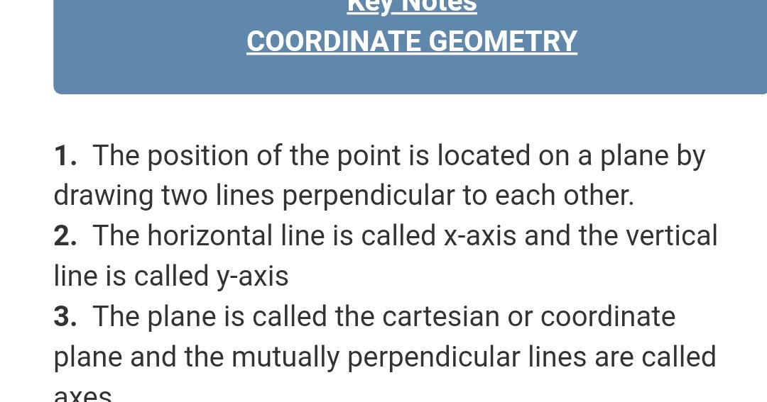 apsg: Notes for coordinate geometry class 9 apsg: Notes for coordinate geometry class 9