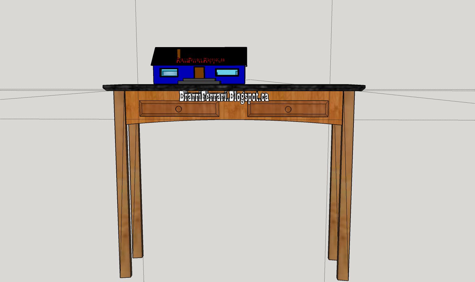 Jimmy Brar's Blog: SketchUp - 4 - Table