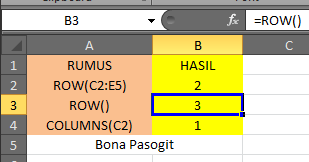 Fungsi ROW Pada Excel dan Penggunaanya - Student Terpelajar - Media ...