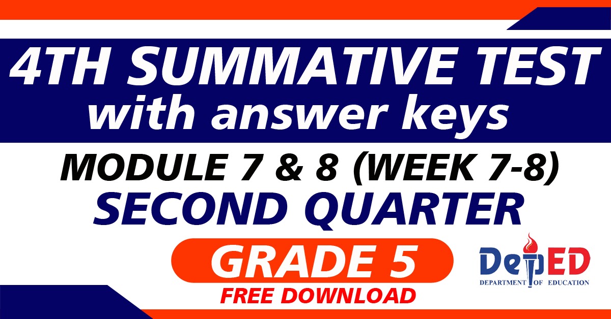 QUIZ 4-Summative Test GRADE 5 Q2 - The Teacher's Craft