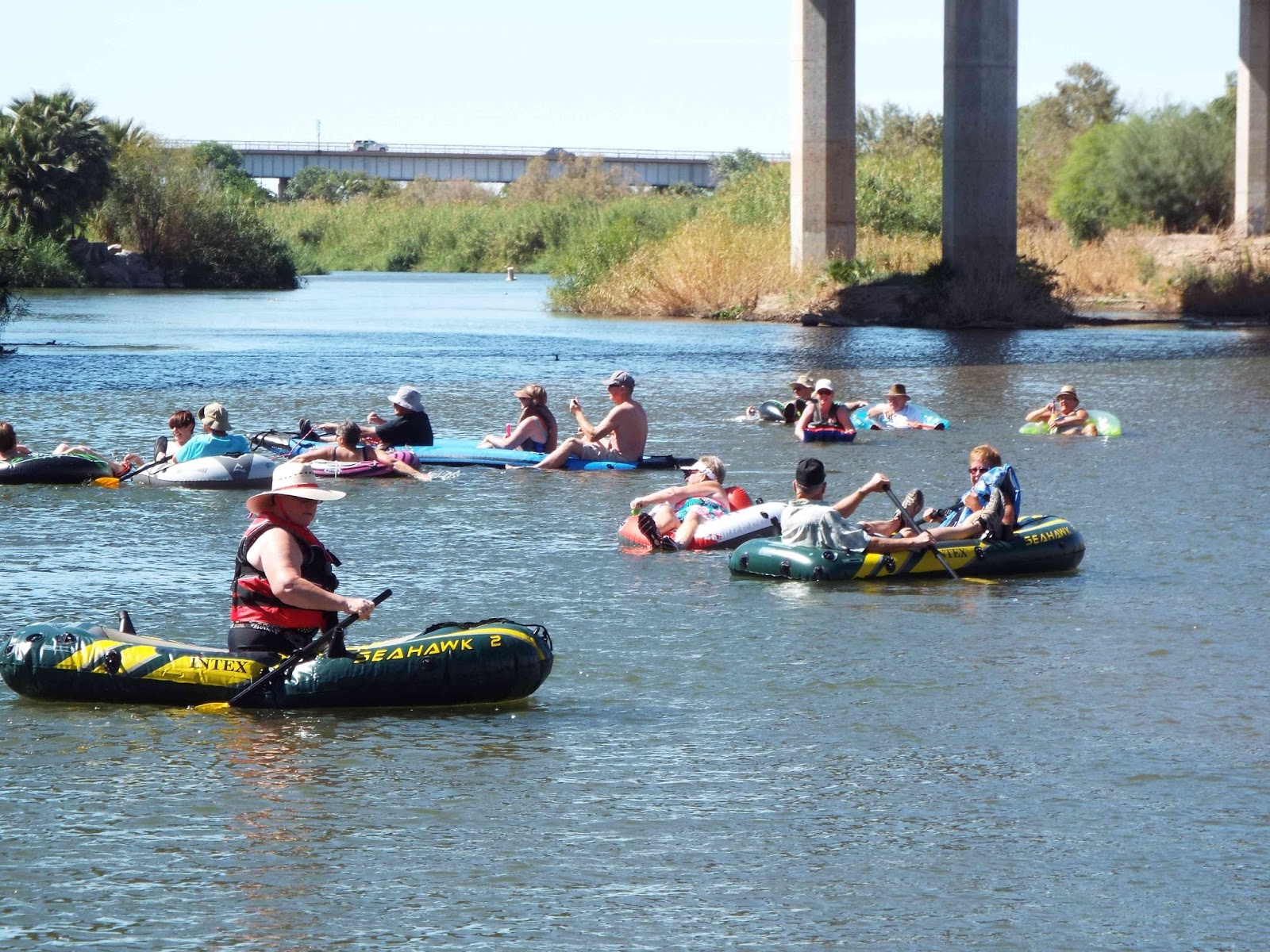 Idylours on Wheels 2016: Tubing down the Colorado River in Yuma, AZ-Mar ...