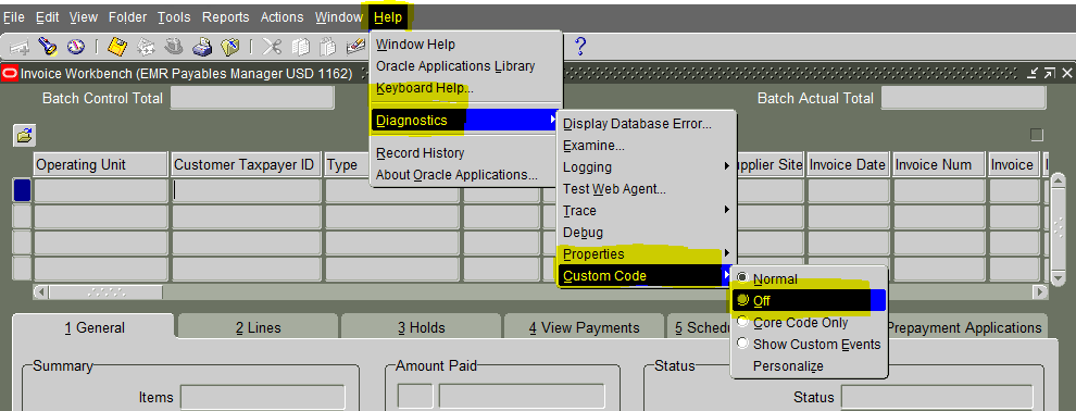 Oracle Applications Blog How To Delete Form Personalization In Oracle
