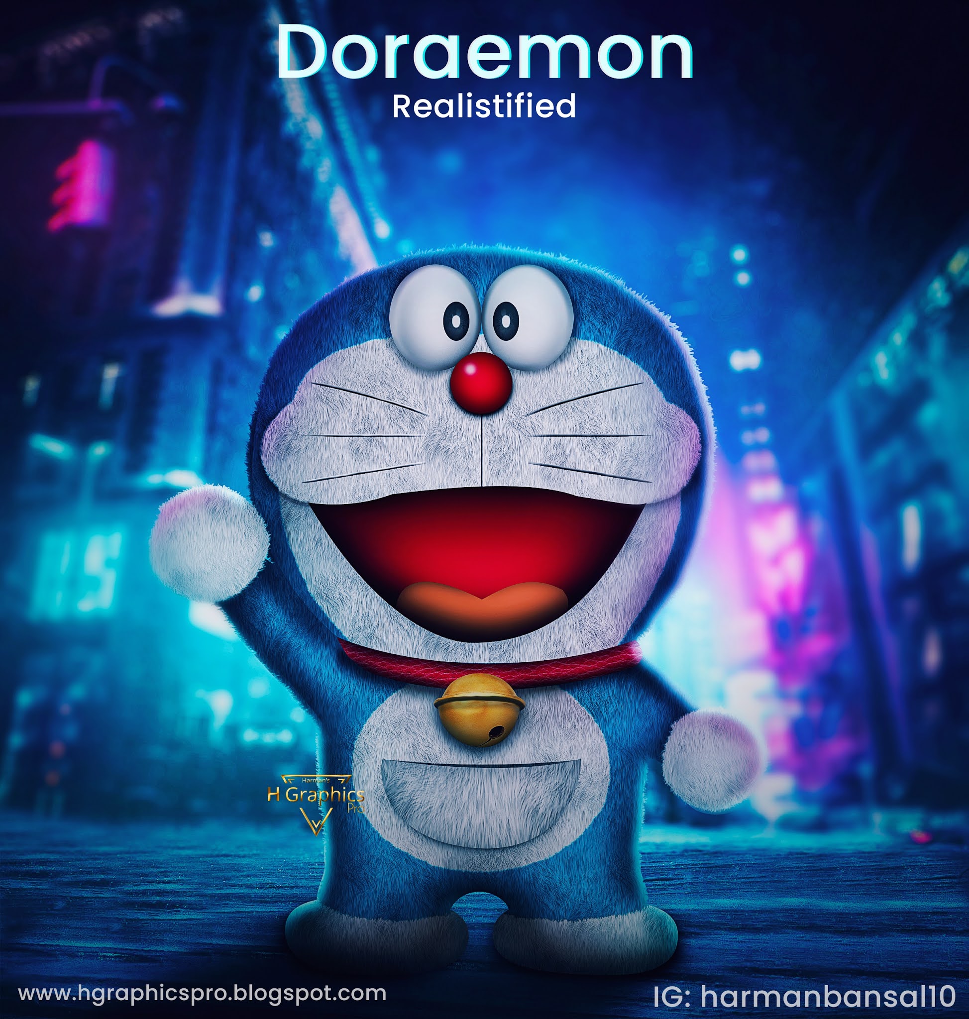 Realistic Doraemon Artwork