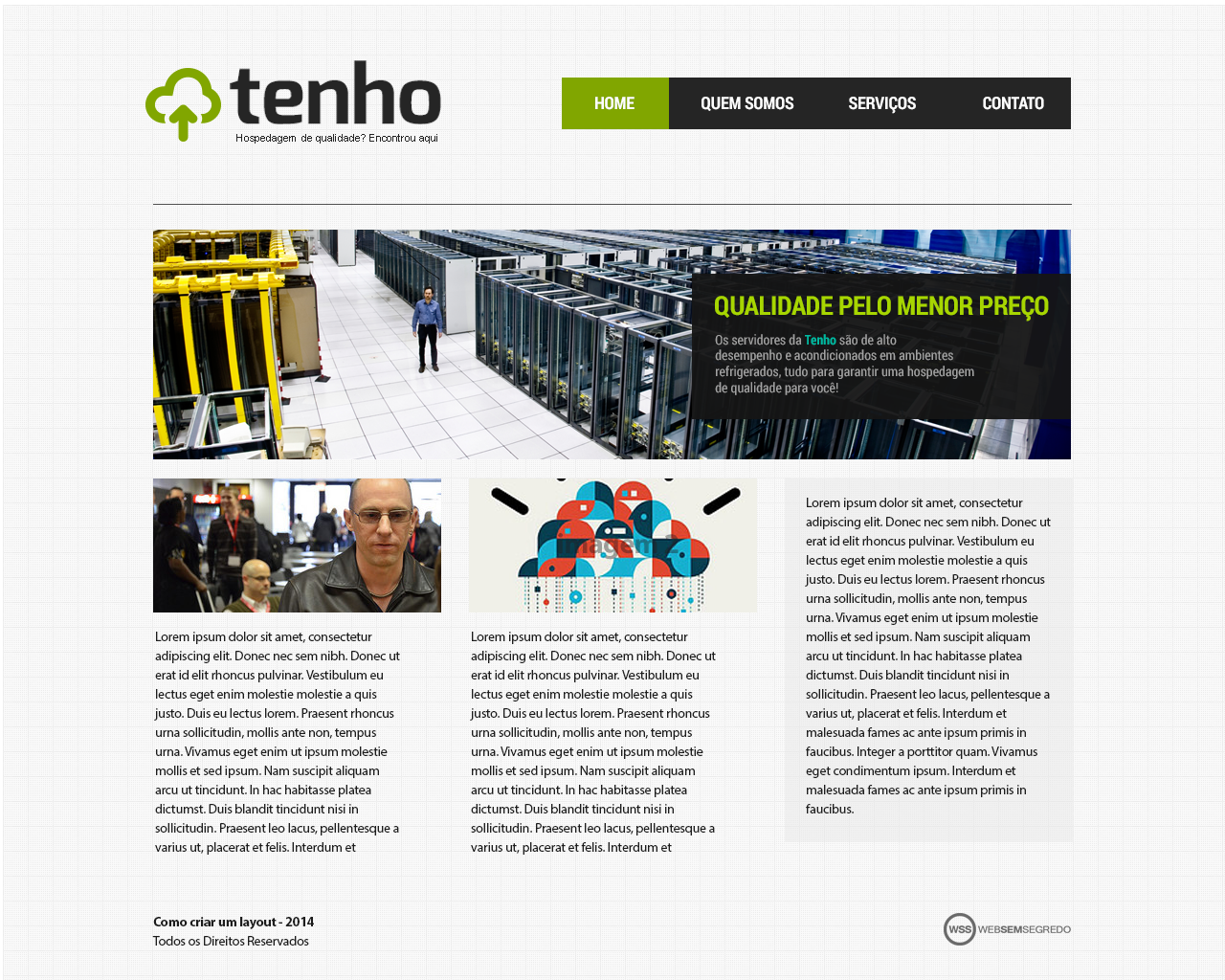 Web sem Segredo: Como fazer um layout