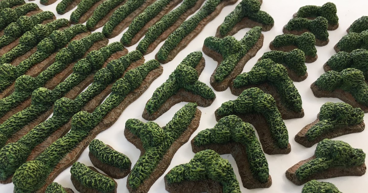 Fieldsway Scenics: COMMISSION - 6mm/10mm Timecast Hedges & Bridges