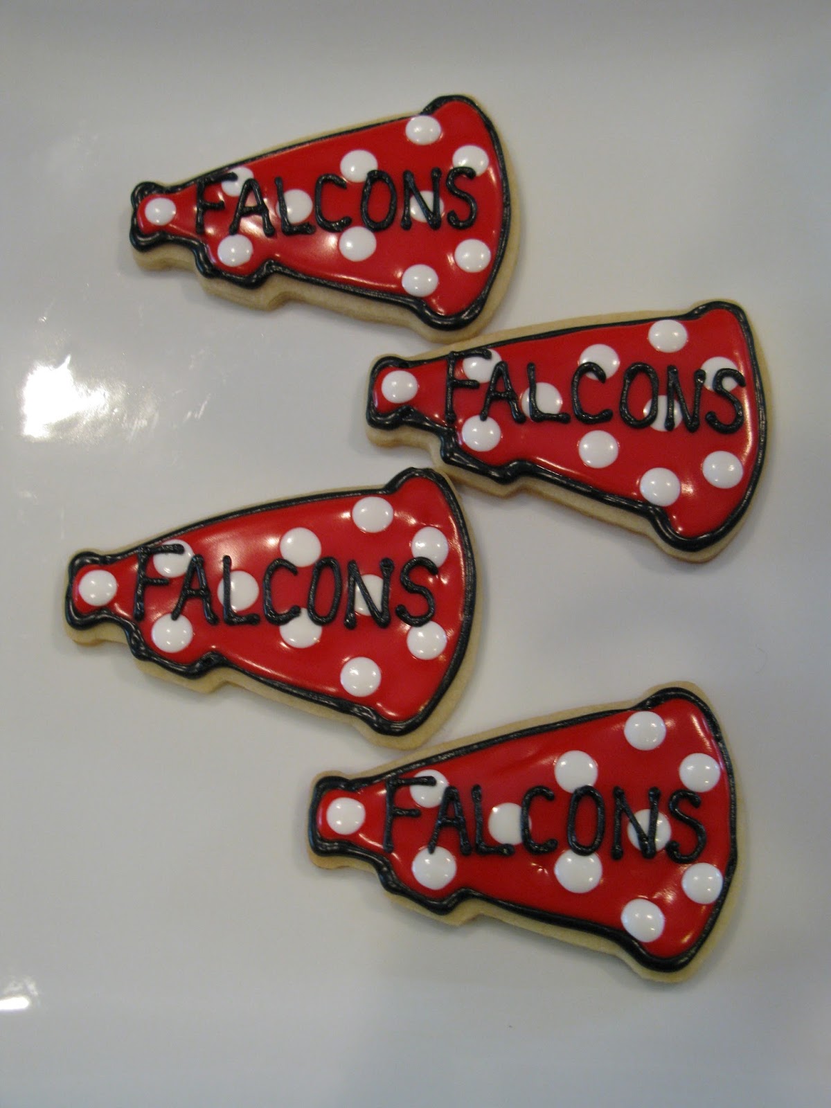 A Counselor's Confections: Megaphone Cheerleading Cookies