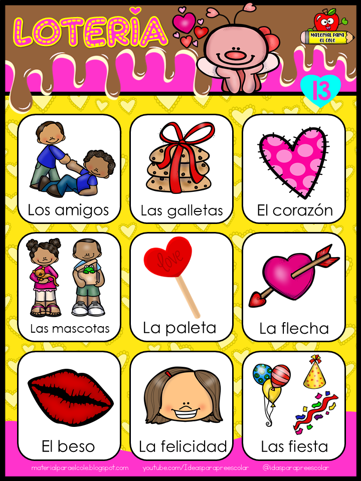 LOTERÍA DE SAN VALENTÍN(14 DE FEBRERO)