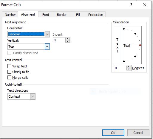 Cell formatting in Microsoft Excel