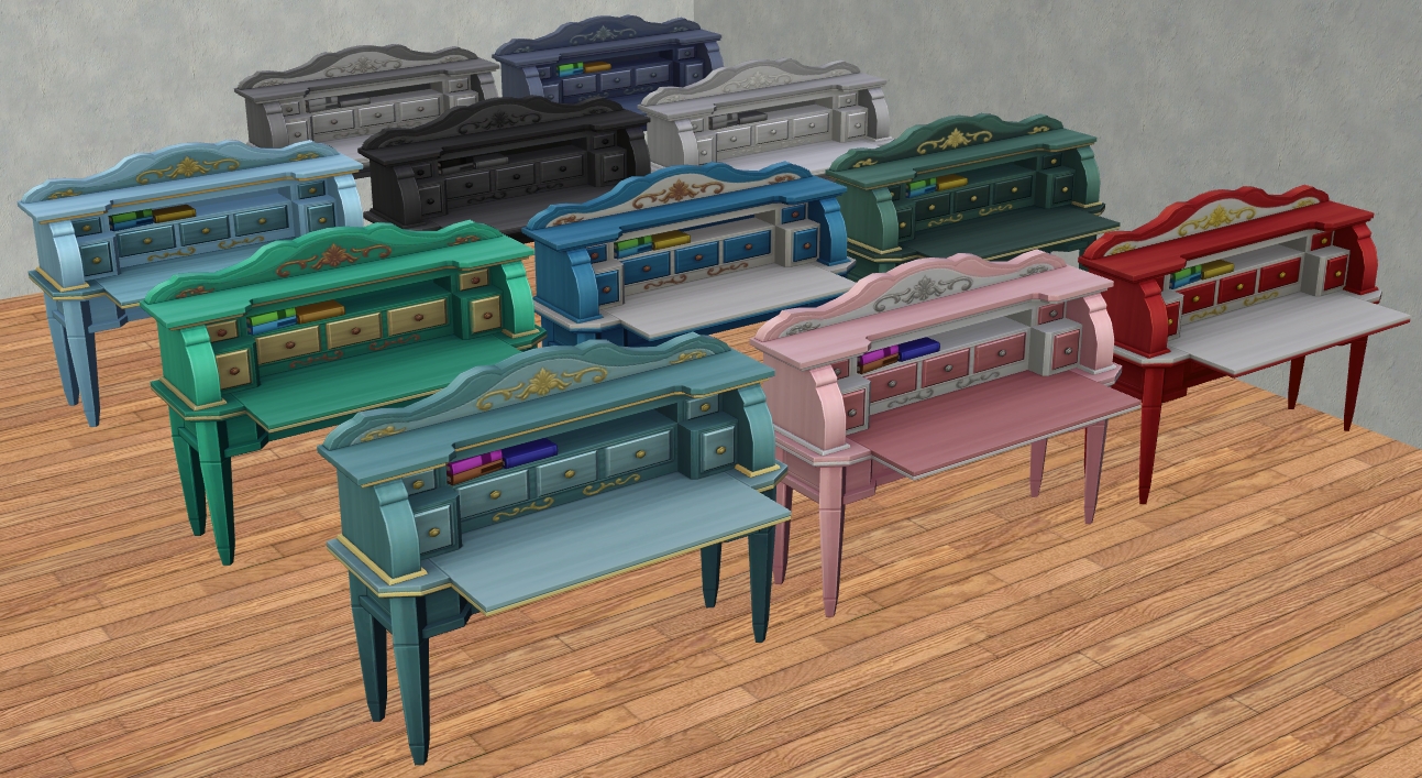 TheNinthWaveSims: The Sims 2 - TS4 Paranormal Great Auntie's Desk For ...