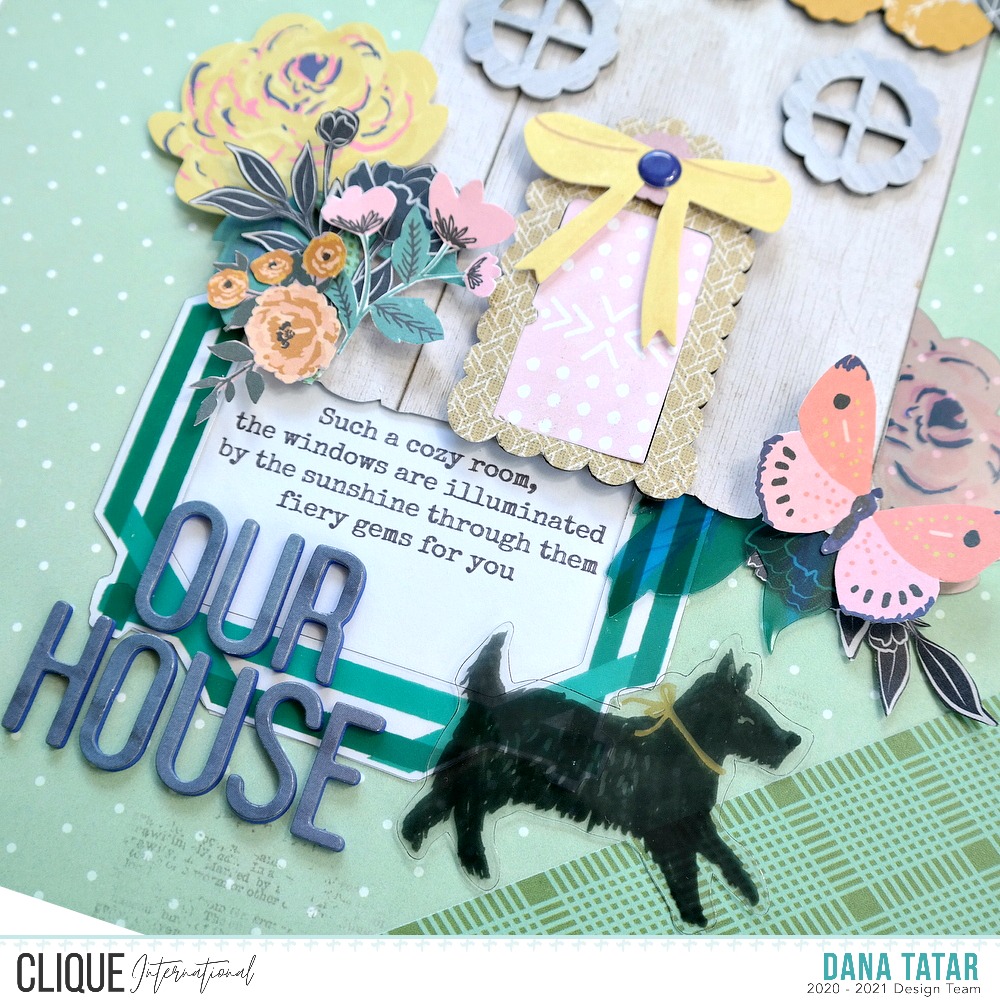 Our House Scrapbook Layout - Clique International