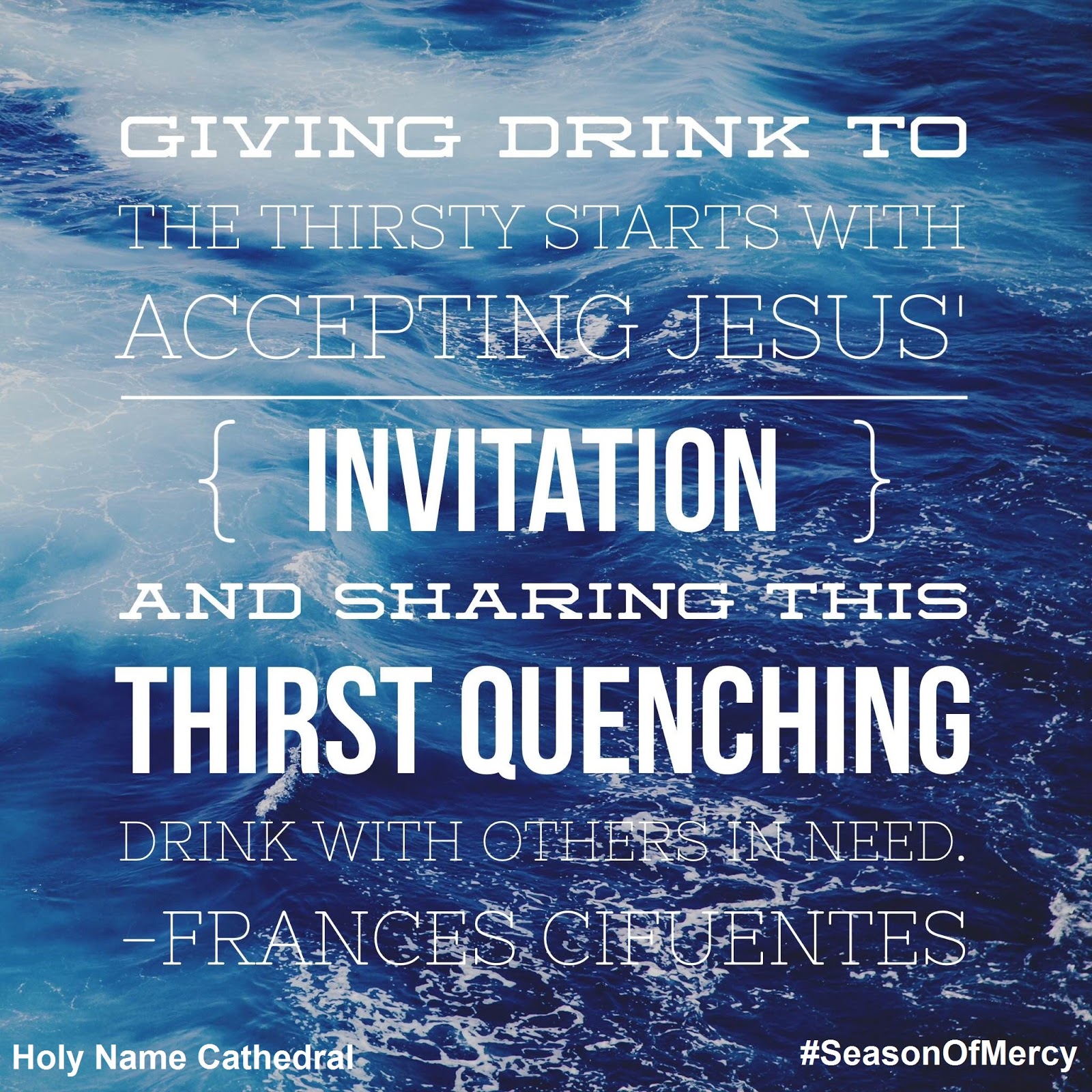 Giving Drink To The Thirsty