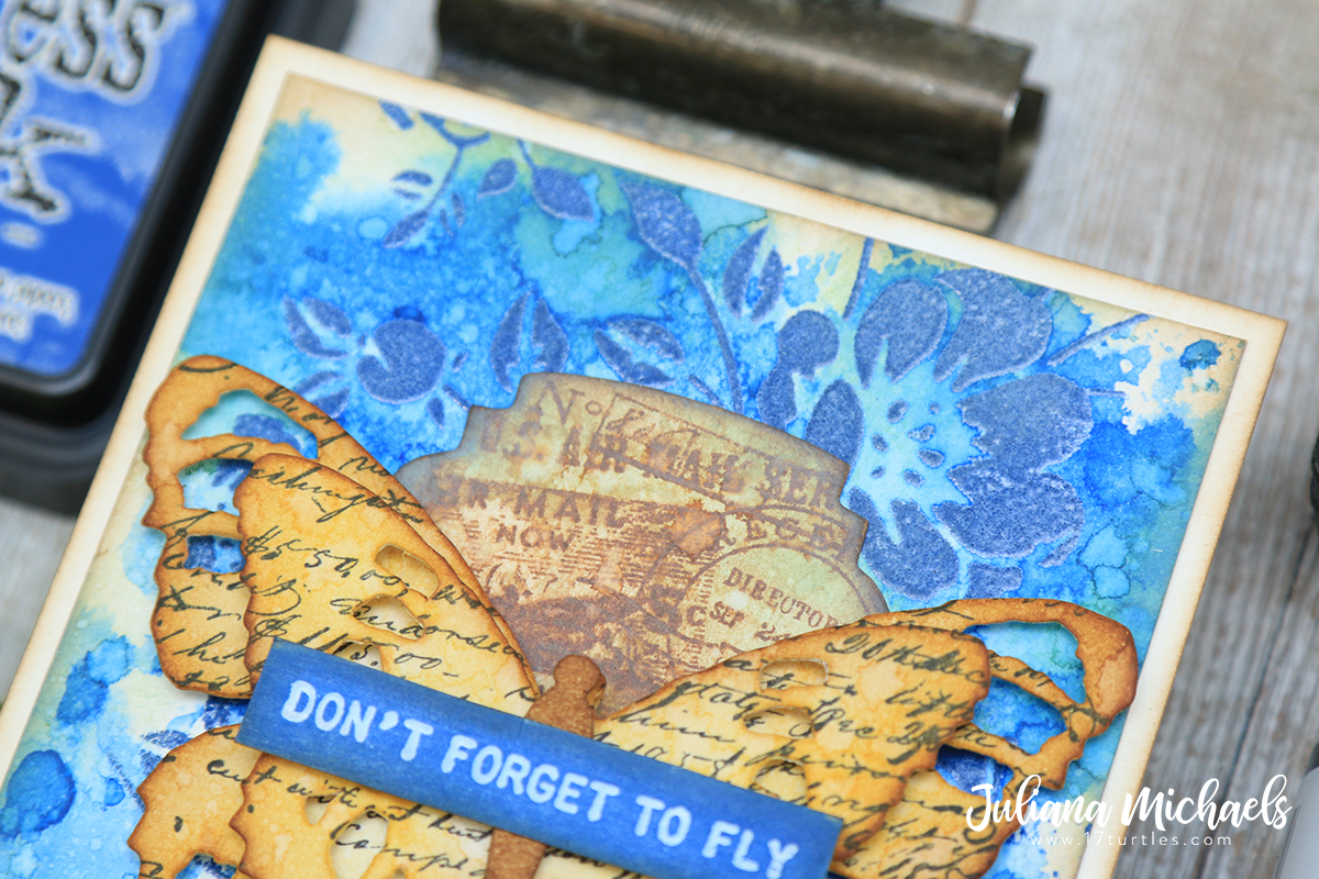 Butterflies & Backgrounds | Tim Holtz Prize Ribbon Distress Ink ...