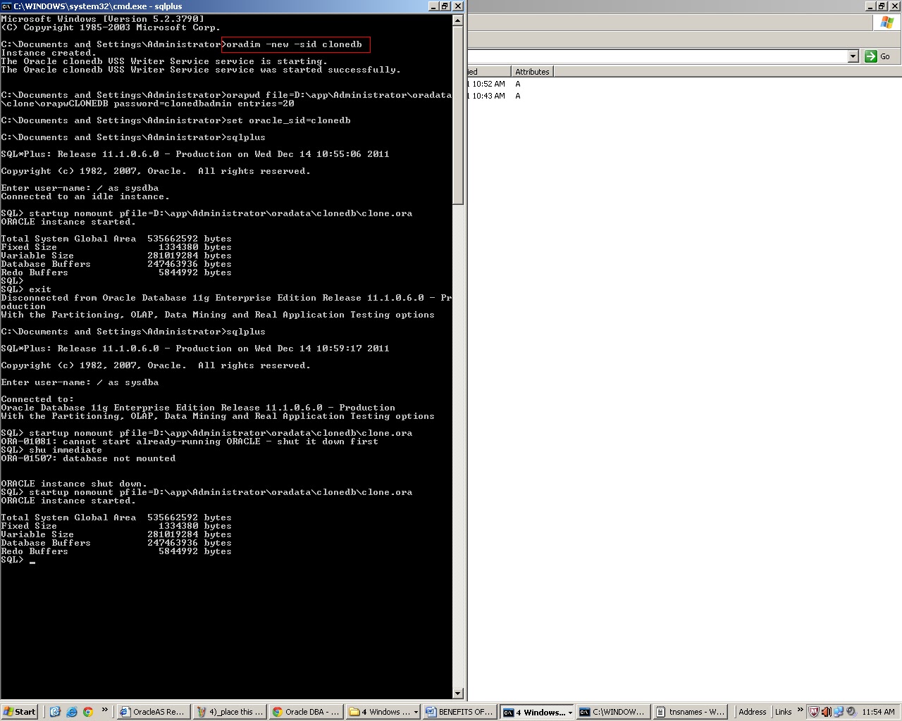 Saugat Chatterjee's Oracle DBA blogs