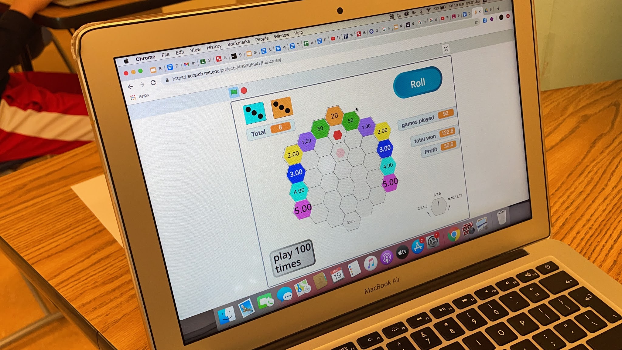 Scratching kids' brains: Win at the Fair Math investigation using Scratch