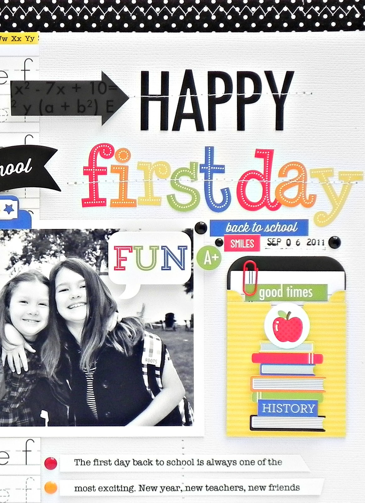 Doodlebug Design Inc Blog: Back to School: Happy First Day Layout by ...