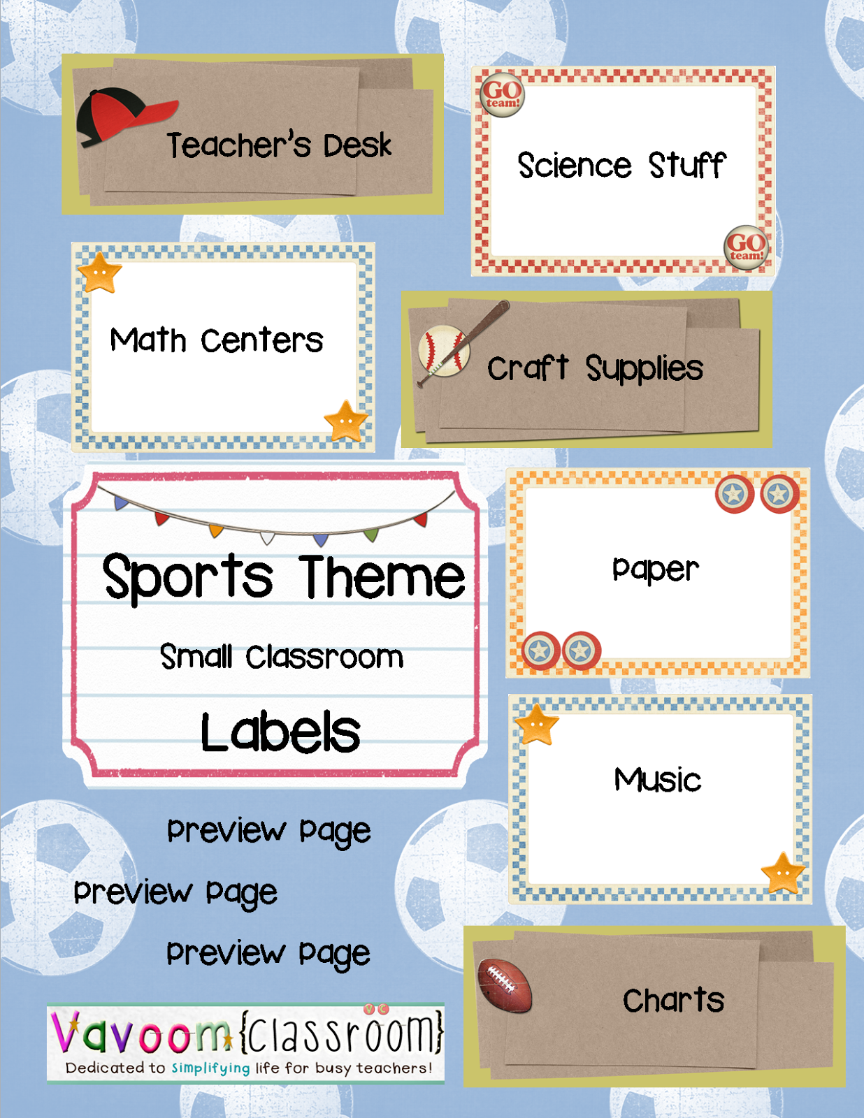 Vavoom Classroom: Sports Kit Individual Sets BARGAIN!!!
