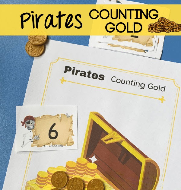 Pirate Counting Gold Coins | Totschooling - Toddler, Preschool ...
