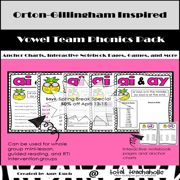 Total Teachaholic: Orton-Gillingham Inspired Resources