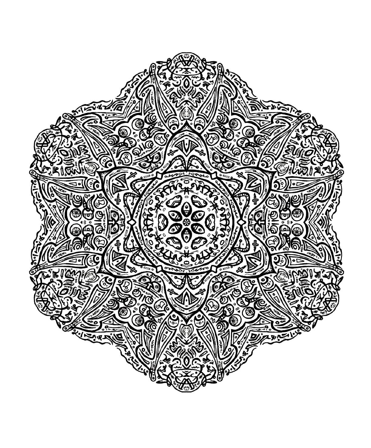Advanced Mandala Coloring Pages ~ Coloring Pages
