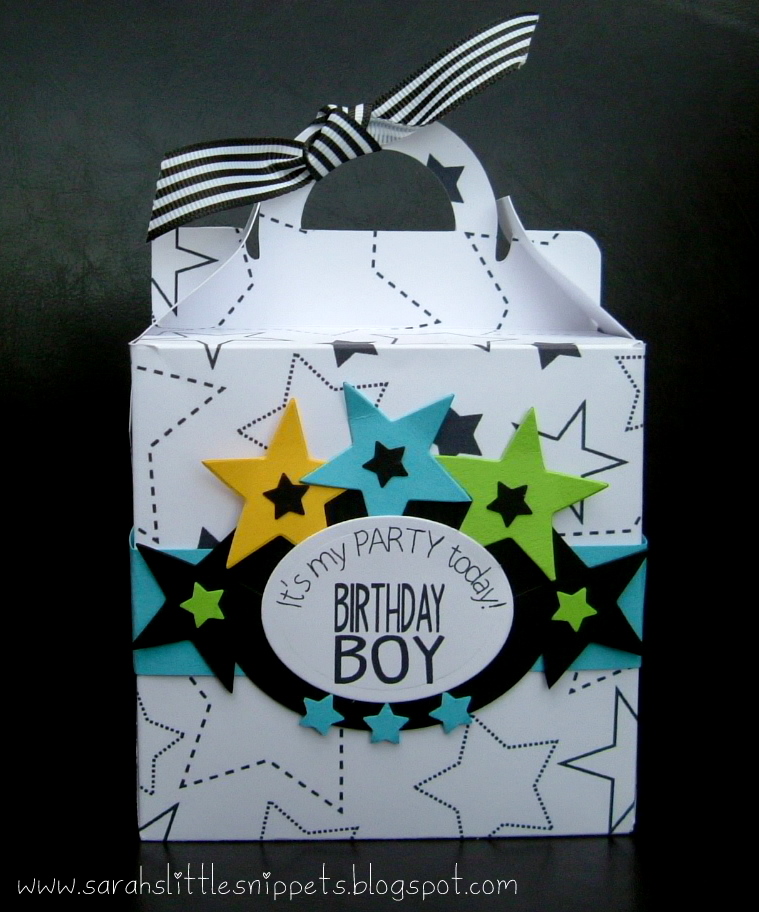 Sarah's Little Snippets: Party boxes cut out with the Craft Robo