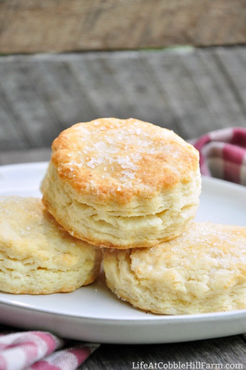 Flaky & Delicious Sweet Cream Biscuits For Strawberries or Other Fruit ...