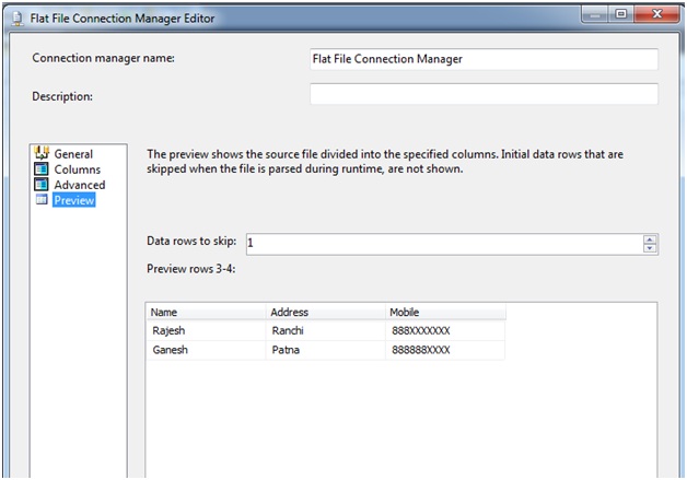 Microsoft Business Intelligence Load Tab Delimited File To Sql Server Table Using Ssis Package