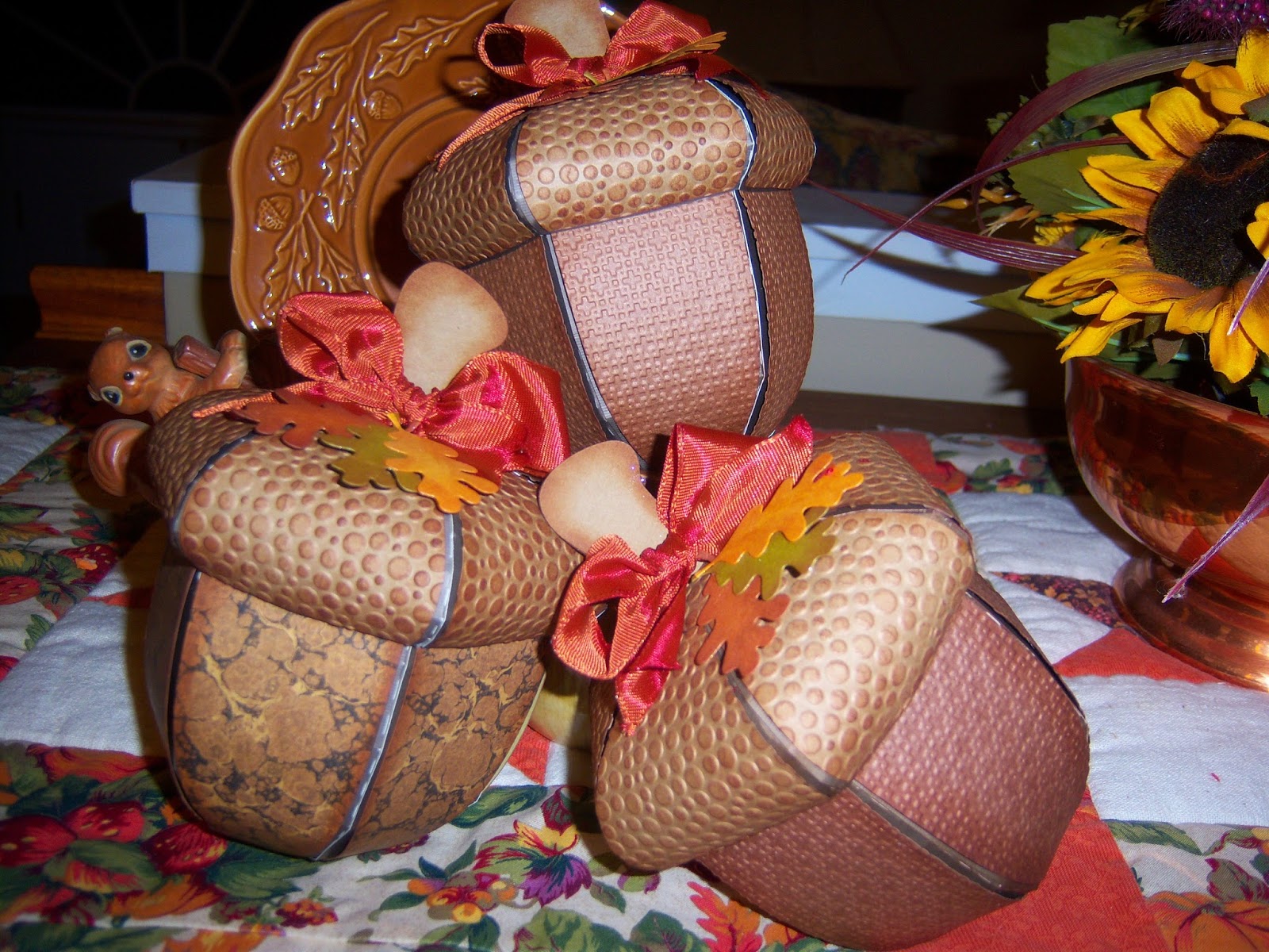 Scrap-n-Sew Granny: Autumn Acorn Boxes