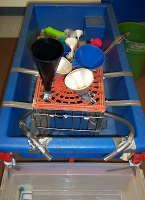 SAND AND WATER TABLES: FUNNELS AND CLEAR PLASTIC TUBING