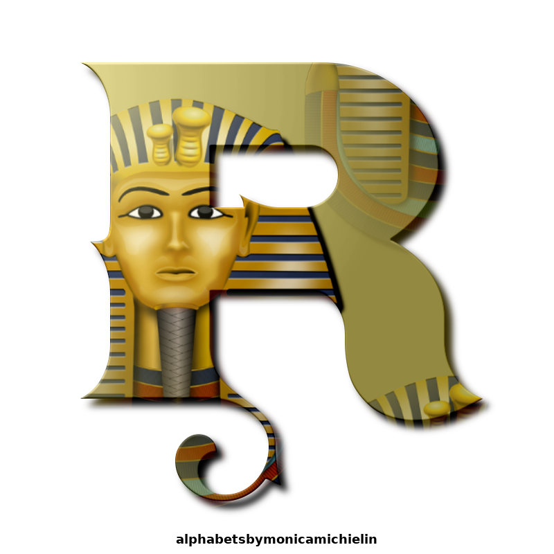 M. Michielin Alphabets: 5-EGYPT PHARAOH ALPHABET PNG, ALFABETO FARAÓ ...