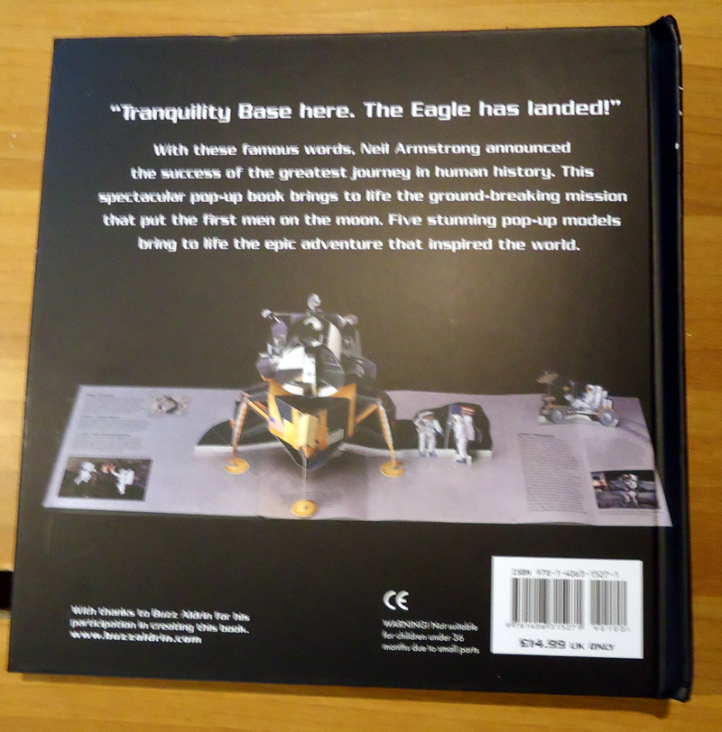 Pretty pop-up book: Moon Landing: Apollo 11 40th Anniversary Pop-Up