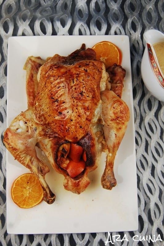 Ara cuina: Gall dindi farcit amb cítrics