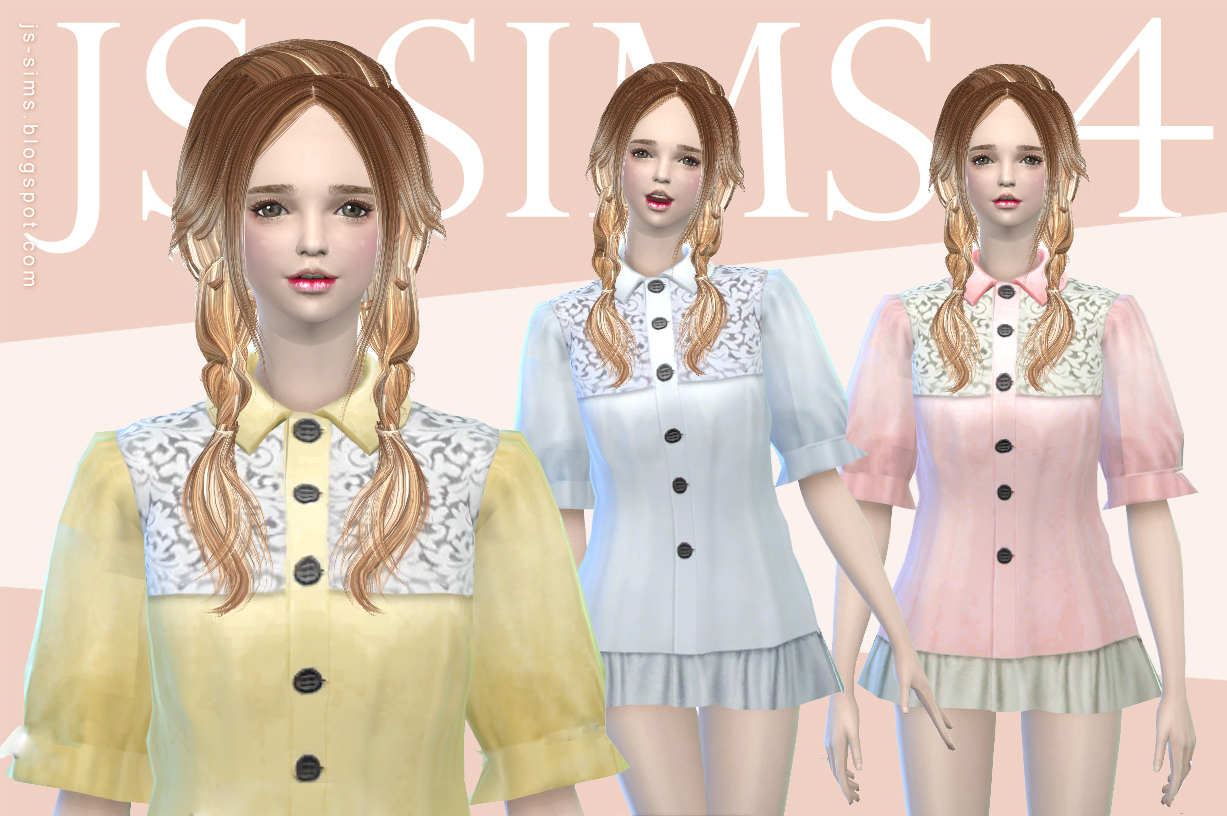 [JS SIMS 4] Dolly Dress Top