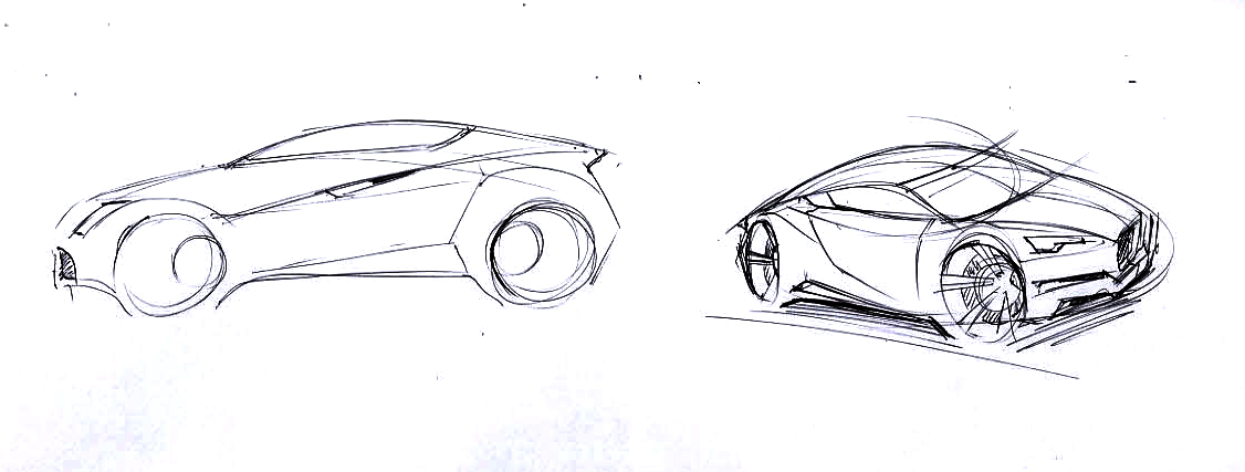 SVENIK DESIGN LAB: Car hand sketch