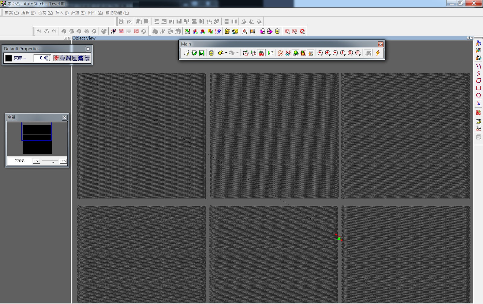 AutoStitch的電繡針法種類 : 塌塌米 | 設計師在台南