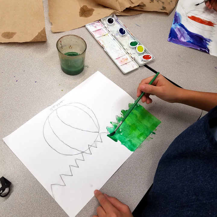 Mrs. Pearce's Art Room : Contour Glue and Water Color Pumpkins