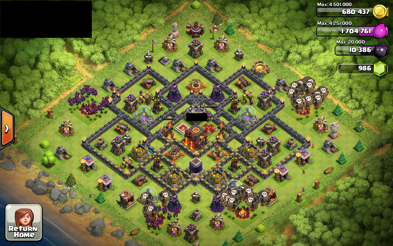 COC BASE 99: TH 10 Trophy Hunter 1