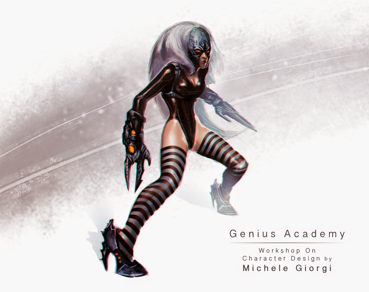 Michele Giorgi Illustrator : Genius Academy's Workshop on : Character Design ( digital painting ...