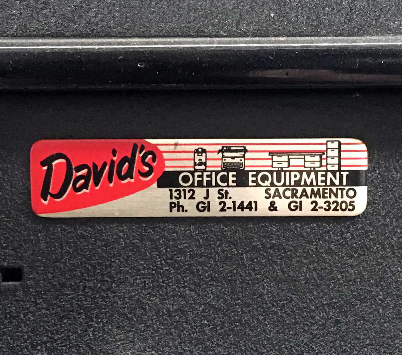 A shiny label for Urban Legend Typewriters/ /THE TYPEWRITER REVOLUTION