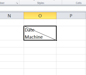Excel Tips and Tricks: How to split a cell diagonally