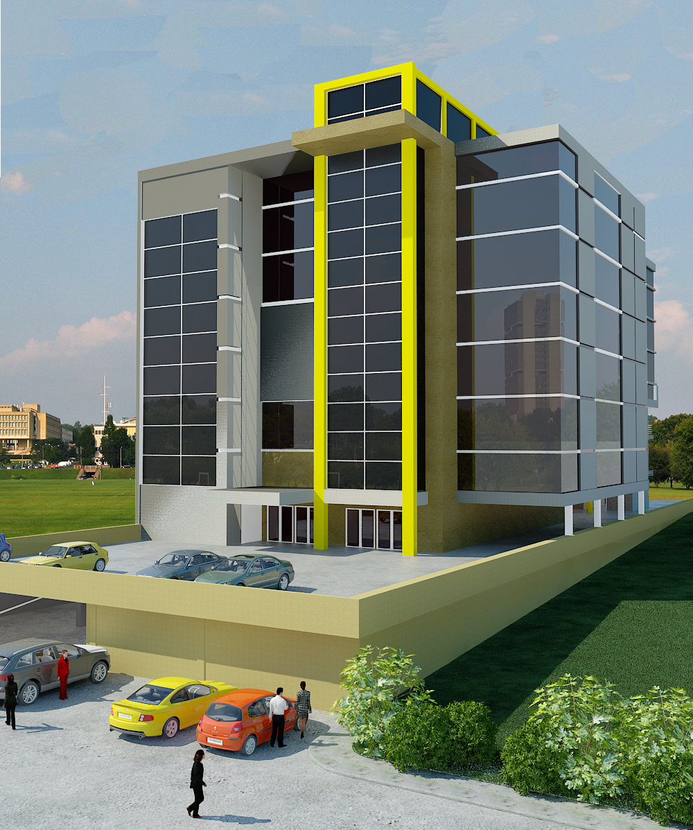 3D Rendering & Modeling Gallery: Office Building rendering