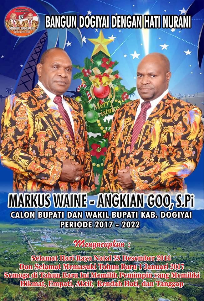 Markus Waine dan Angkian Goo, Mengucapkan: "SELAMAT MERAYAKAN HARI RAYA ...