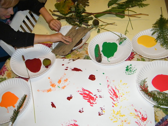 Adventures-In-Mommy-Land: Nathan's Nature Painting